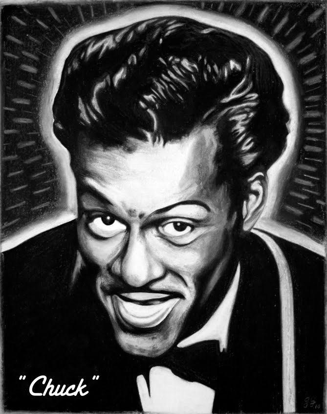Portrait Drawings & Illustration: Chuck Berry